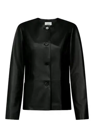 Loulou De Saison Adea Leather Jacket - Black