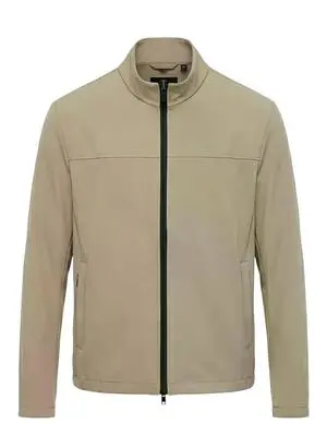 TOMBOLINI Logo Detail Zip-up Jacket - Neutrals