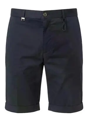 TOMBOLINI Bermuda Shorts With Turn-up Hems - Blue