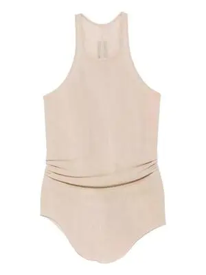Rick Owens Ribbed Racerback Top - Neutrals