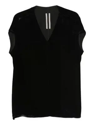 Rick Owens V-neck Blouse - Black