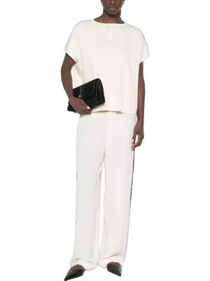 Fabiana Filippi Side-stripe T-shirt - Neutrals