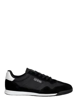 Guess Panelled Logo Detail Sneakers - Black