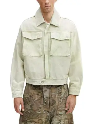 Filling Pieces Logo-plaque Flap-pocket Jacket - Grey