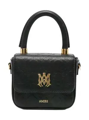 Amiri Logo Plaque Mini Bag - Black