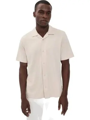 RHONE Palms Camp Shirt - Bone