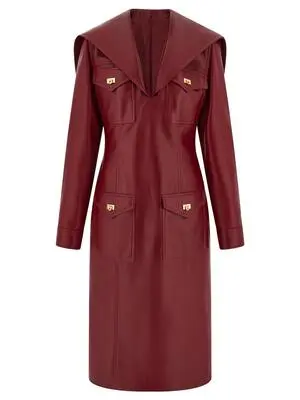 FERRAGAMO Nappa Plongé Dress - Red