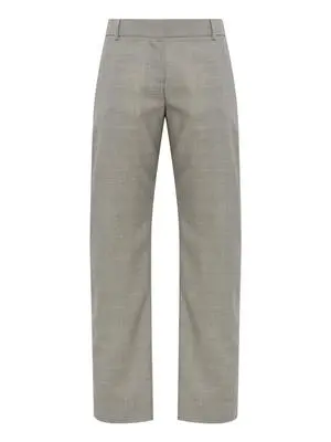 TOTEME Gray Wool Trousers - Grey