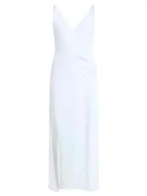 Proenza Schouler Noema Heavy Sable Wrap Dress - White