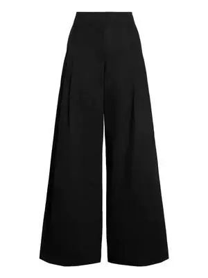 Proenza Schouler White Label Coralie Poplin Wide-leg Trousers - Black