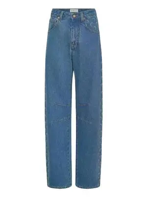 MARINE SERRE Moon Diamond Jeans - Blue
