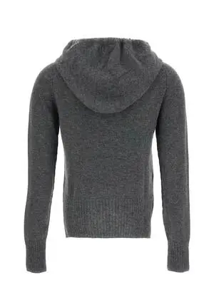 Simone Rocha Embellished Cashmere Hoodie - Grey