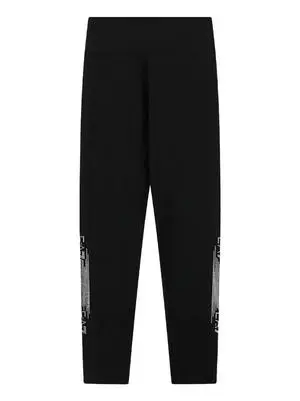 EA7 Rhinestone-embellished Leggings - Black