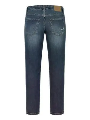 MICHAEL COAL Capri Faded Denim Jeans - Blue