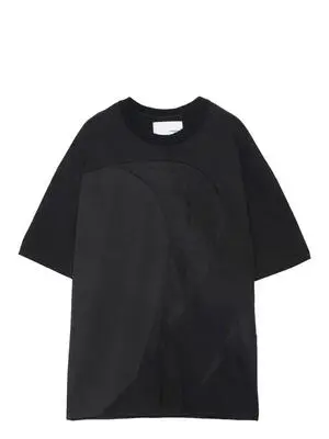 YOSHIOKUBO Mesh Panelled T-shirt - Black