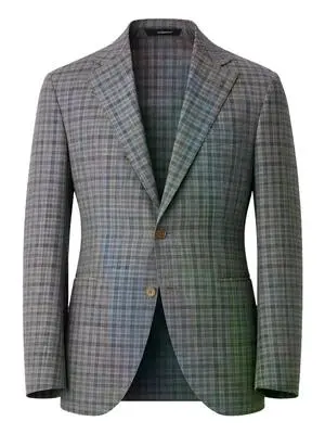 TOMBOLINI Check-pattern Blazer - Blue