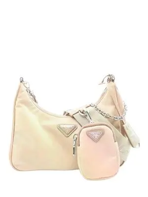 Prada 2005 Re-edition Two-way Handbag - Neutrals