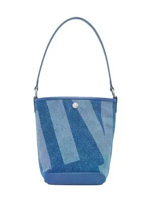 RALLY MOVEMENT Logo Print Bucket Bag - Blue