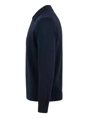 TOMBOLINI Knitted Polo Shirt - Blue