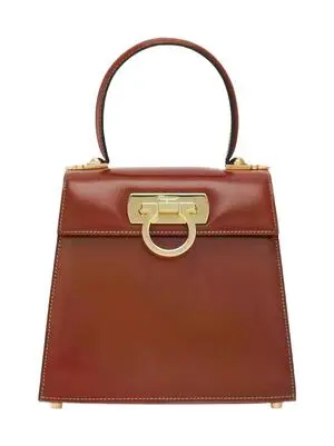 FERRAGAMO Top Handle Tote Bag - Brown