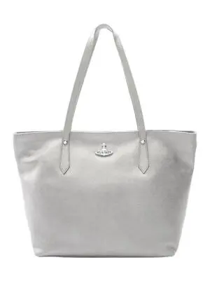 VIVIENNE WESTWOOD Orb Plaque Shoulder Bag - Grey