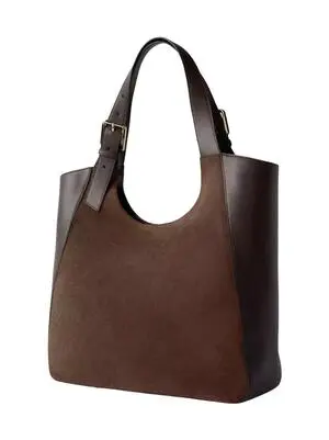Furla Leather Tote Bag - Brown