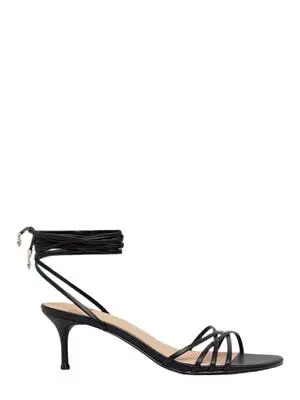 Guess Strappy Lace-up Sandals - Black