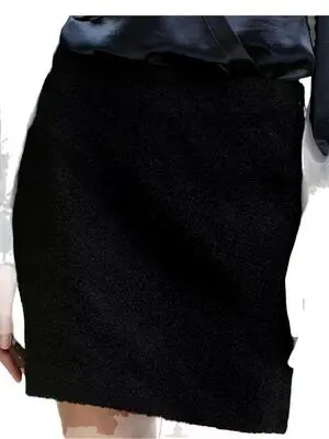 Guess Bouclé High-waisted Mini Skirt - Black