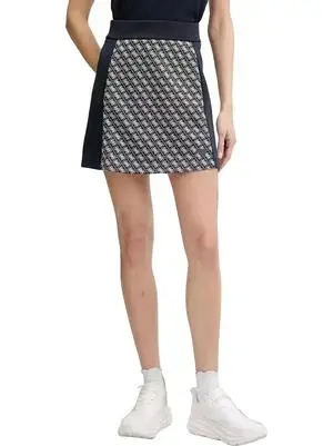 GUESS Monogram Print Panelled Mini Skirt