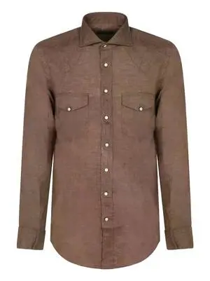 DELL'OGLIO Western-yoke Button-down Shirt