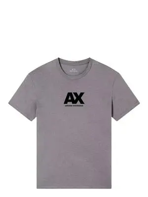 Armani Exchange Logo-print Jersey T-shirt - Grey
