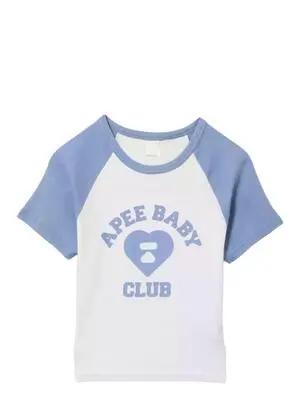AAPE BY *A BATHING APE® APEE™ By A BATHING APE® Heart Logo Raglan T-Shirt