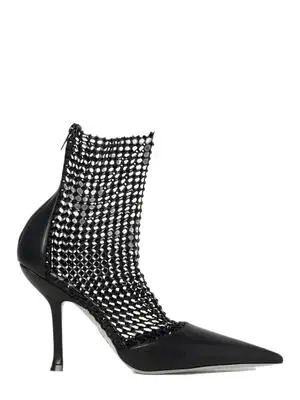 Rene Caovilla Crystal-embellished Mesh Pumps - Black