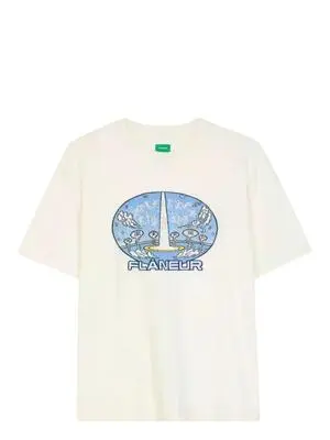 FLANEUR Euphoric Knitted T-shirt - White