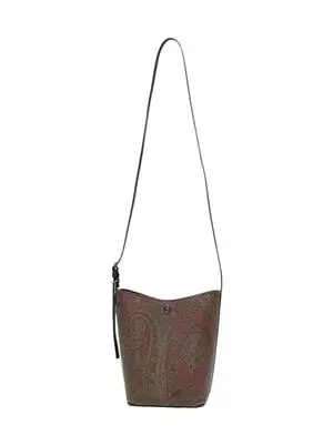 Etro Paisley Print Shoulder Bag - Red