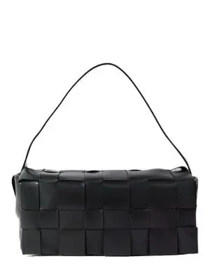 ST. AGNI Woven Envelope Tote Bag - Black