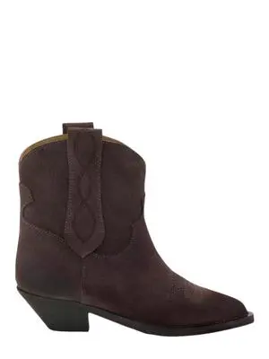 NOTABENE Arnette Suede Western Boots - Brown