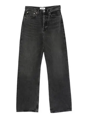 AGOLDE Faded Effect Wide-leg Jeans - Grey