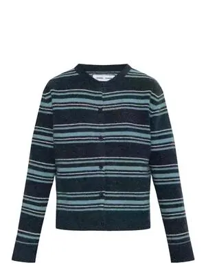 SAMSOE SAMSOE Nor Striped Cardigan - Blue