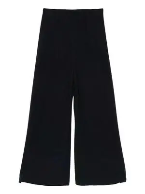 Comme Des Garçons 1990s Wide-leg Wool Trousers - Blue