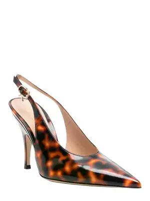 GIANVITO ROSSI Sofia Sling Pointed Toe Pumps - Brown