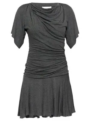MARANT ETOILE Raima Ruched Mini Dress Grey
