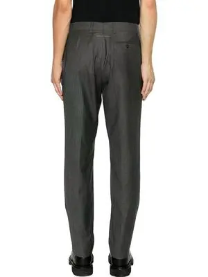 MAISON MARGIELA Dark Tailored Pressed Crease Trousers - Grey