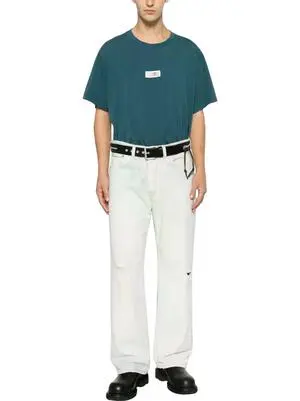 MAISON MARGIELA Logo Patch Crewneck T-shirt - Blue