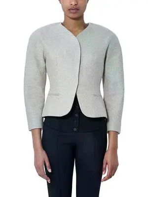 Jacquemus The Mini Ovalo Jacket - Neutrals