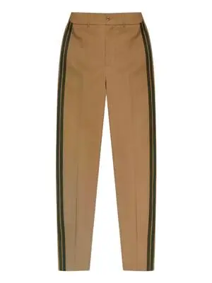 Moncler Tab Beige Side Stripe Trousers - Neutrals