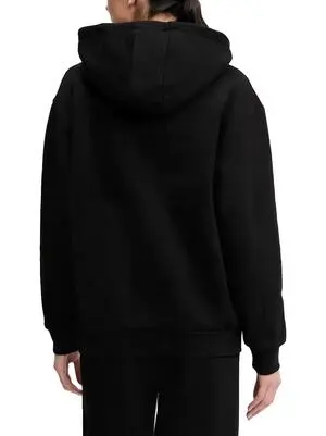 Guess Logo Print Hoodie - Black