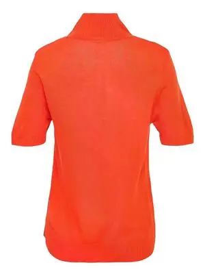 RALLY MOVEMENT Half-zip Short-sleeve Polo Top - Red
