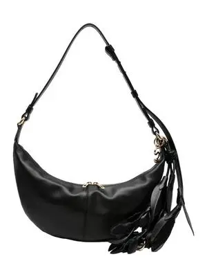 Sportmax Leather Shoulder Bag - Black