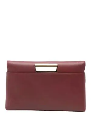 Furla Furla Logo-Engraved Clutch Bag With Cut-Out Handle Red